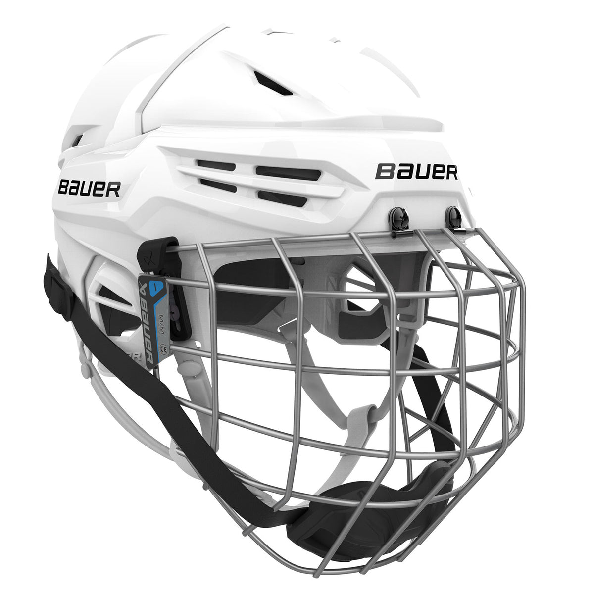 BAUER RE-AKT 55 HELMET COMBO WHITE S24 – Skaters Network