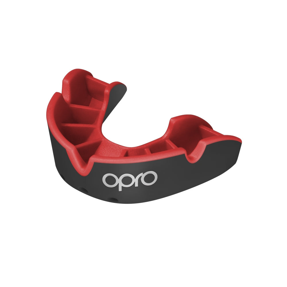 OPRO SILVER MOUTHGUARD YOUTH BLK/RED – Skaters Network