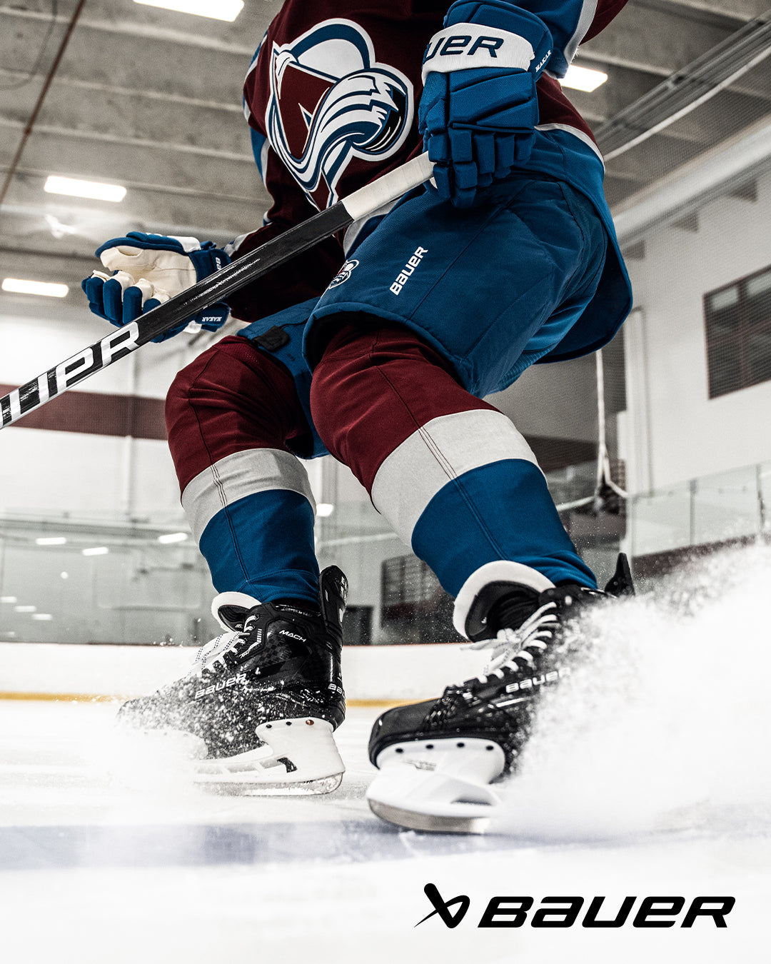 BAUER SUPREME MACH SKATES INTERMEDIATE with Pulse Ti runners – Skaters ...